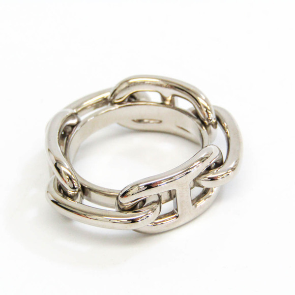 Hermes | Accessories | Hermes Metal Scarf Ring Silver Lugate Shane ...
